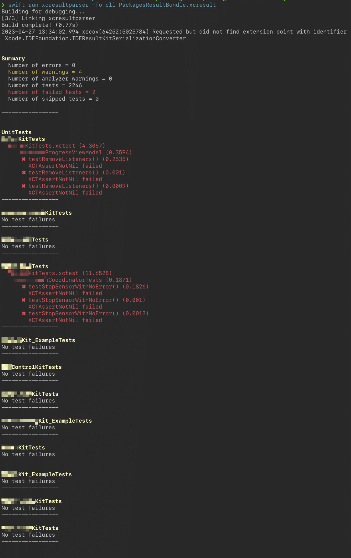 Pre Converting Xcresult Files For Codecov Using Xcresultparser Codecov